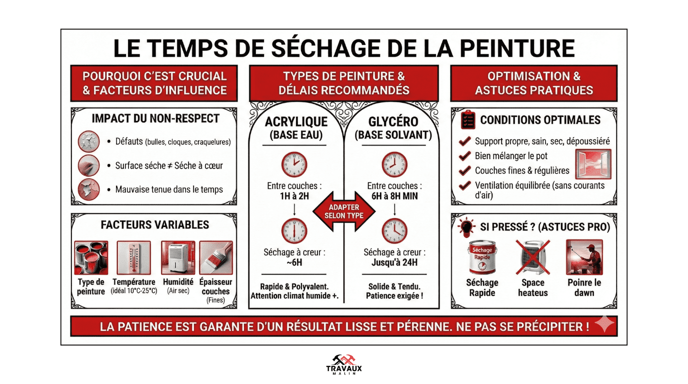 Tout savoir sur le temps de séchage en peinture : astuces et conseils ...